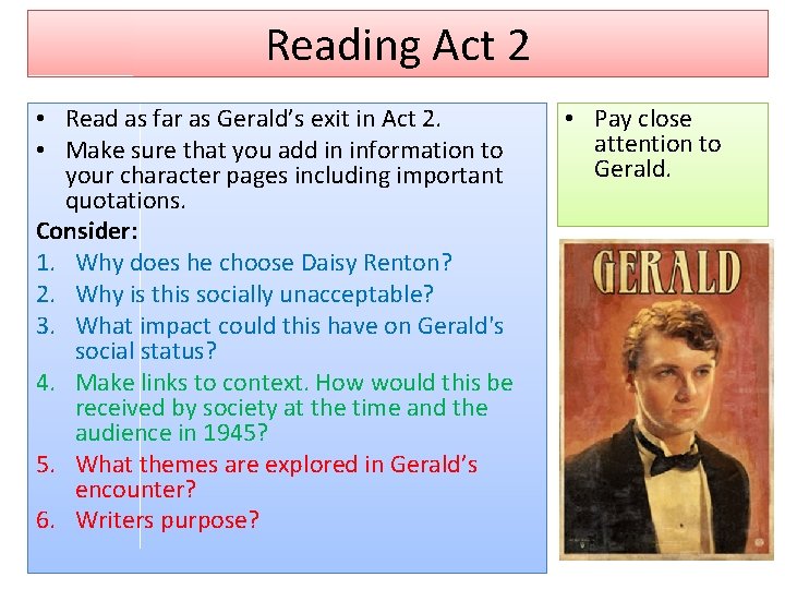 The importance of Gerald Croft Starter Recap Act