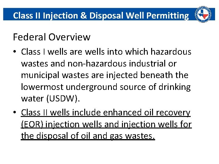 UIC Permit Applications Technical Review Public Notification David