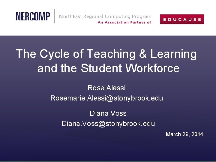The Cycle of Teaching Learning and the Student