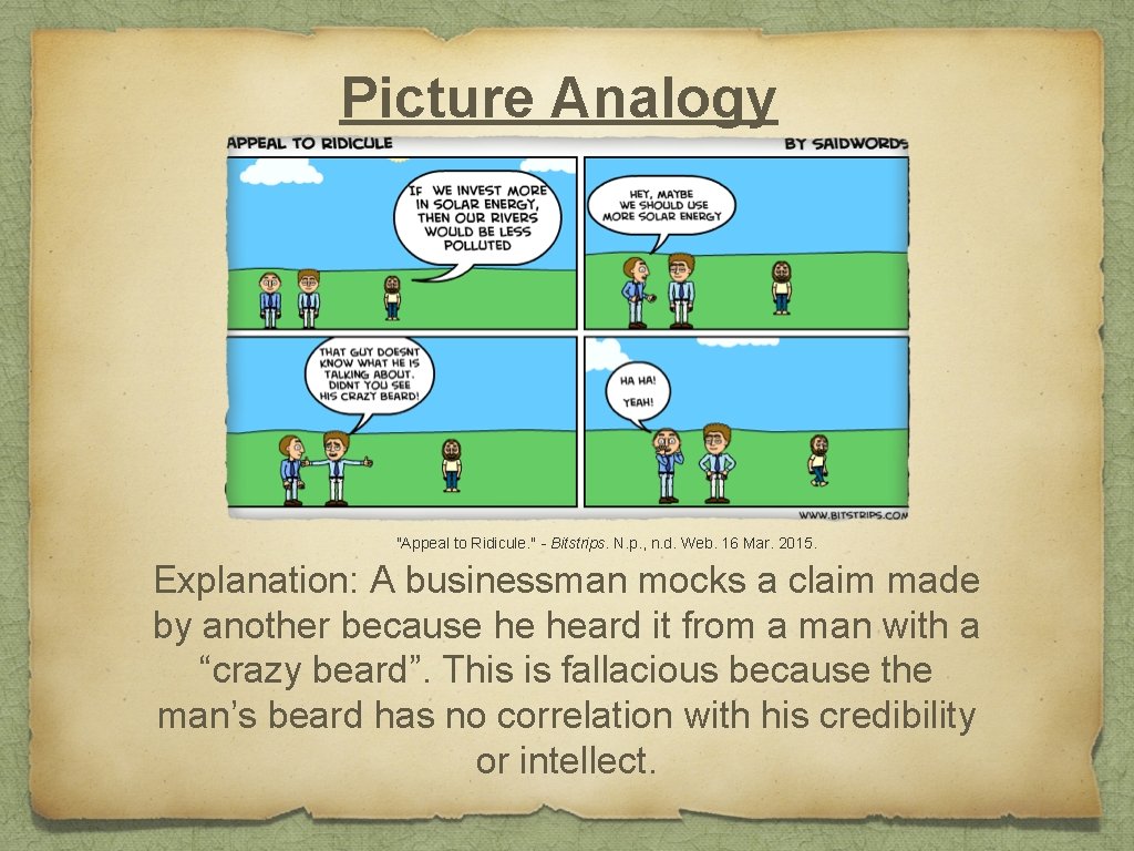 Appeal to Ridicule By Dakota Hunt Definition Ridicule