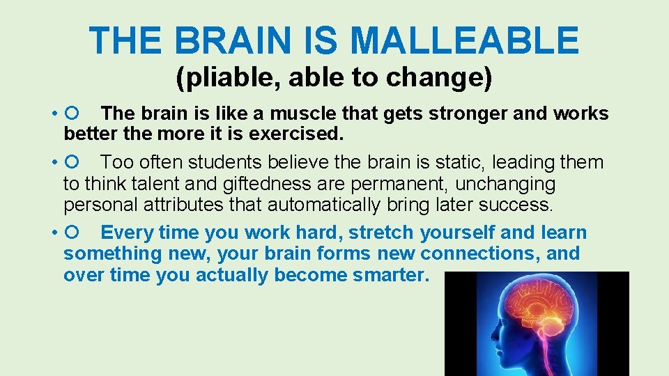 Developing a Growth Mindset From this Lesson You