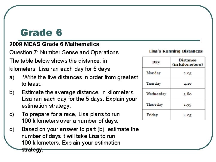 Open Ended Questions From Massachusetts What does a