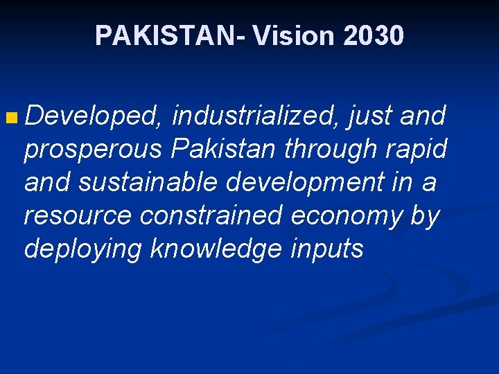 Public Planning in Pakistan By Engr Dr Attaullah