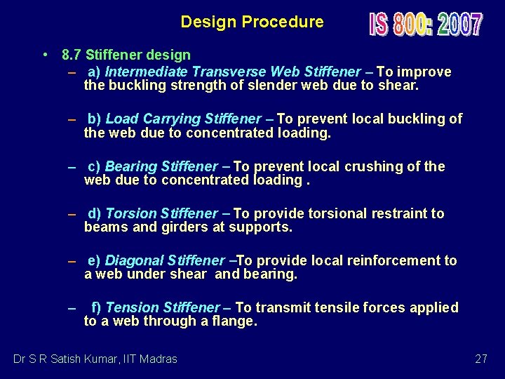 PLATE GIRDERS Builtup sections with deep thin webs