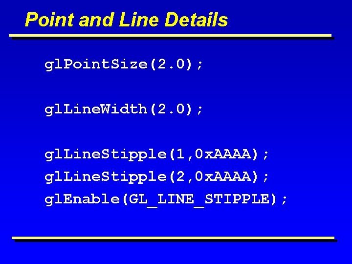 State Management and Drawing Geometry Objects Open GL