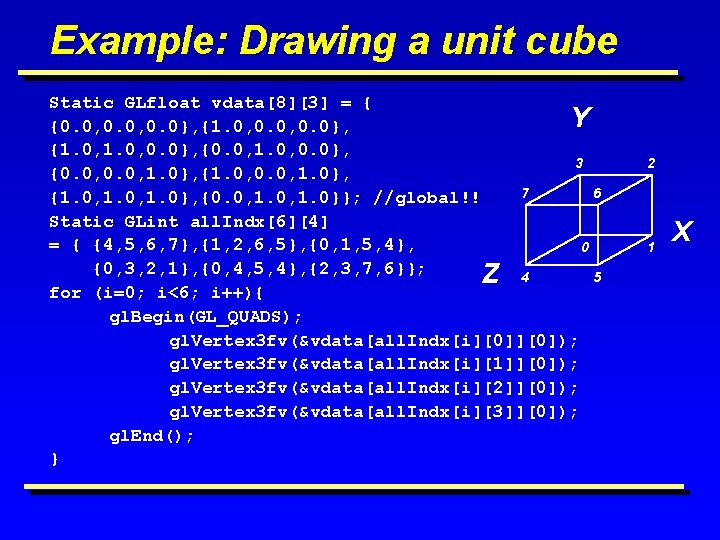 State Management and Drawing Geometry Objects Open GL