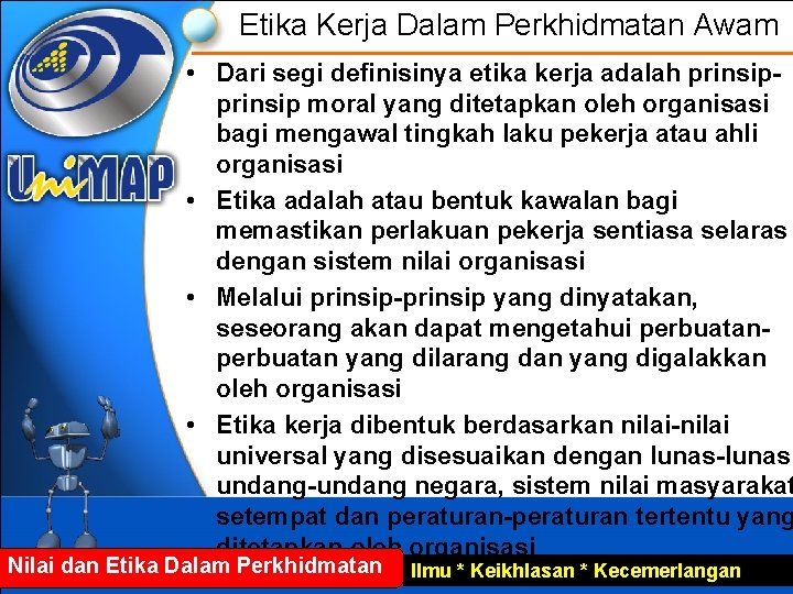 ETIKA TONGGAK 12 DALAM PERKHIDMATAN AWAM PROFRSOR MADYA