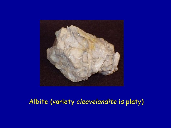 Tectosilicates the feldspars Nesse EPSC 210 Introductory Mineralogy