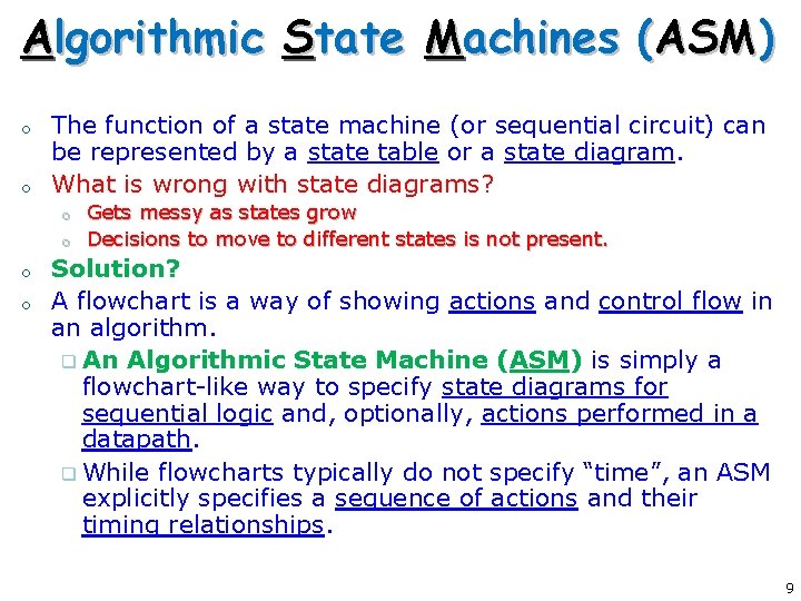 ENG 2410 Digital Design Week 10 Sequencing and