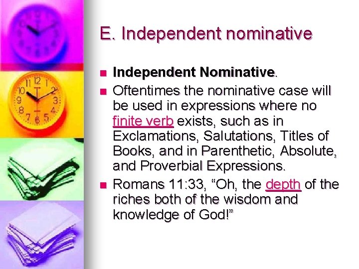 THE NOMINATIVE CASE By Corey Keating at http