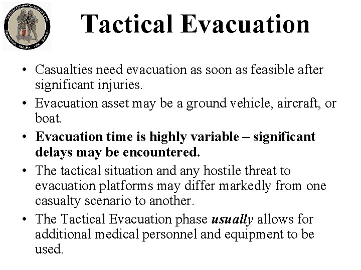 Tactical Combat Casualty Care for All Combatants 03