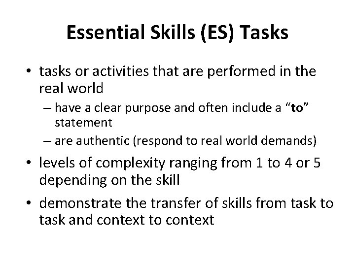 Essential Skills SkillBuilding Activities and the Ontario Skills