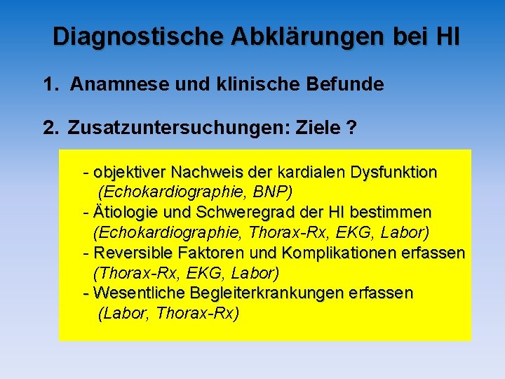 HERZINSUFFIZIENZ 1 EINFHRUNG Definition Epidemiologie Ursachen Einteilung 2