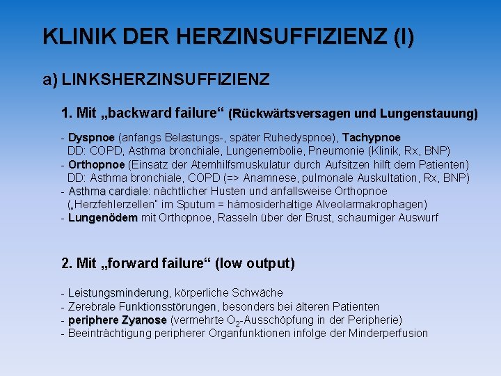 HERZINSUFFIZIENZ 1 EINFHRUNG Definition Epidemiologie Ursachen Einteilung 2
