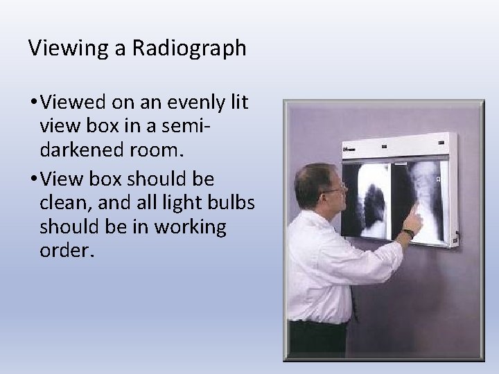 Producing An Image RVT Chapter 6 Learning Objectives