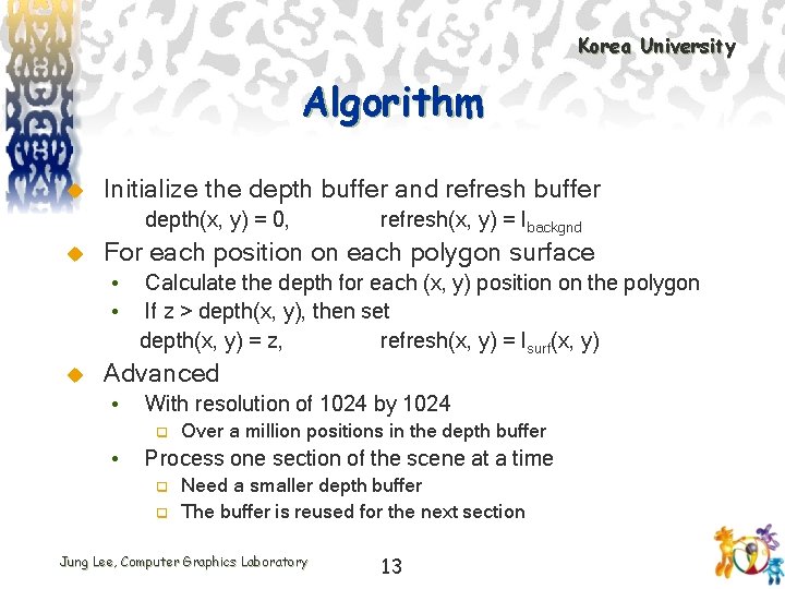 Korea University VisibleSurface Detection Methods Donald Hearn M