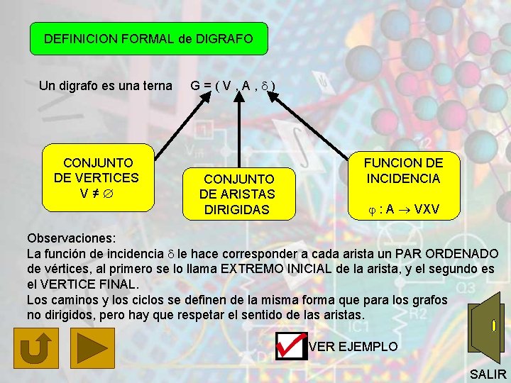 INTRODUCCION GRAFOS DIGRAFOS RBOLES SALIR TEORIA DE GRAFOS