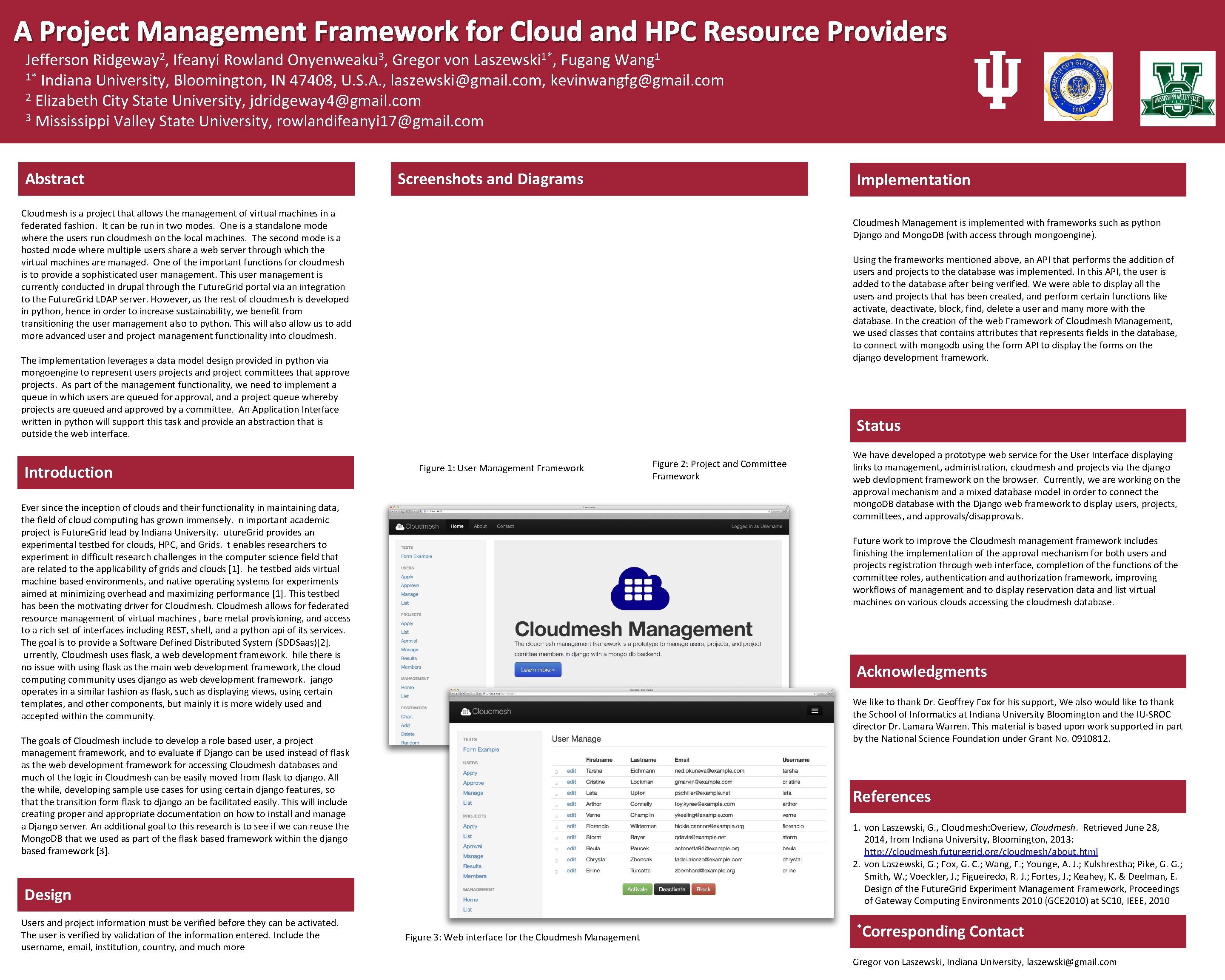 A Project Management Framework for Cloud and HPC