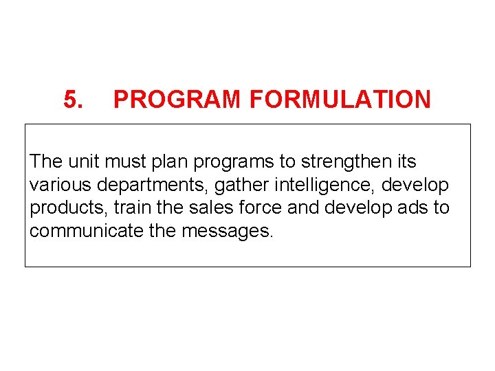 CHAPTER 2 DEVELOPING MARKETING STRATEGIES AND PLANS MARKETING