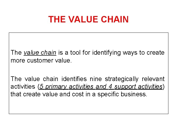 CHAPTER 2 DEVELOPING MARKETING STRATEGIES AND PLANS MARKETING