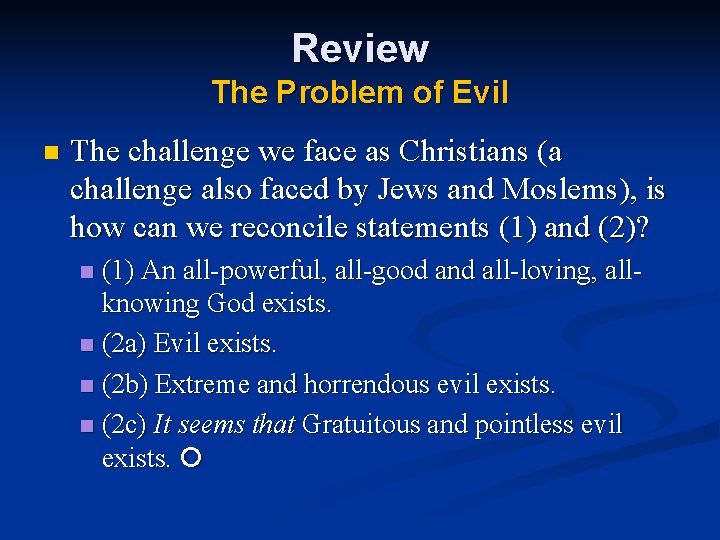 The Problem of Evil and Pain 5 The