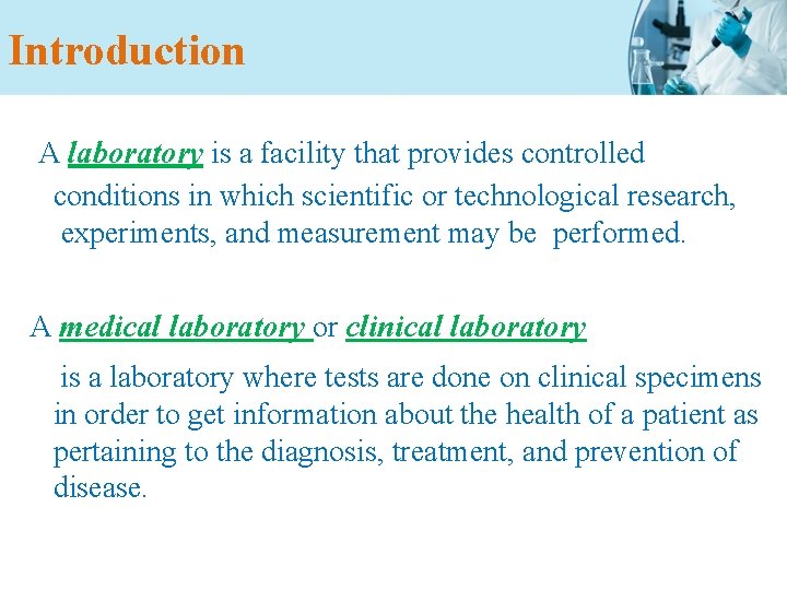Introduction To Medical Technology Lecture 1 Medical Laboratories