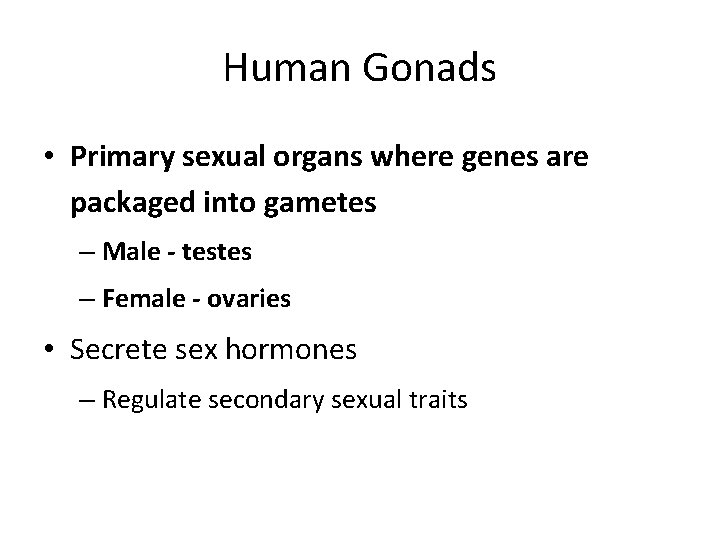 Chapter 44 Reproduction Female Reproductive Organs ovary oviduct