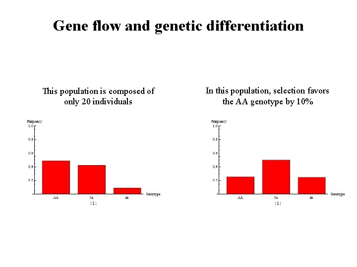Gene flow and genetic differentiation This population is