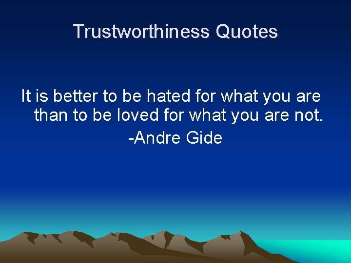 Character Education Character Trait Trustworthiness Trustworthiness ...