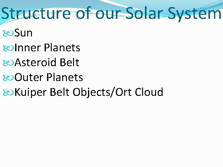 Solar System Beyond Option E 1 Introduction to