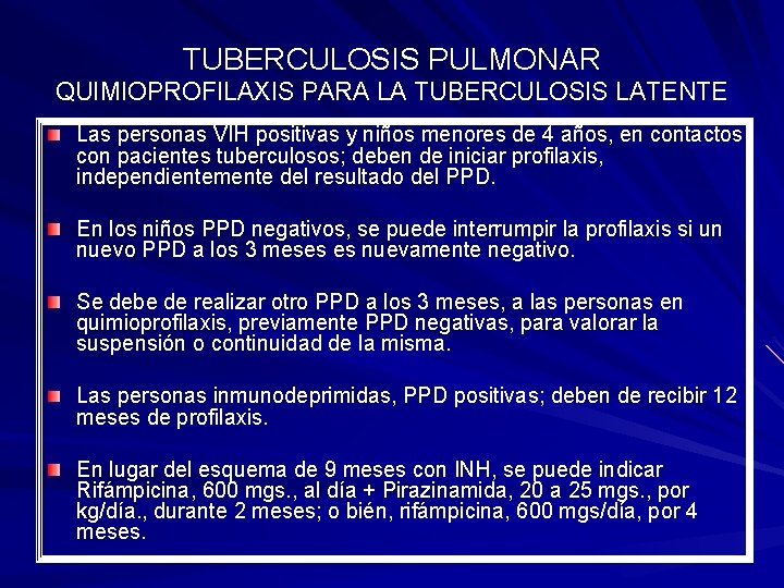TUBERCULOSIS PULMONAR Incidencia TUBERCULOSIS PULMONAR Localizaciones ...