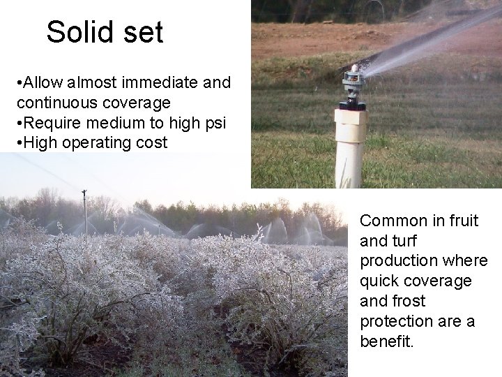 Irrigation Equipment Options Lyndon Kelley MSU ExtensionPurdue Extension