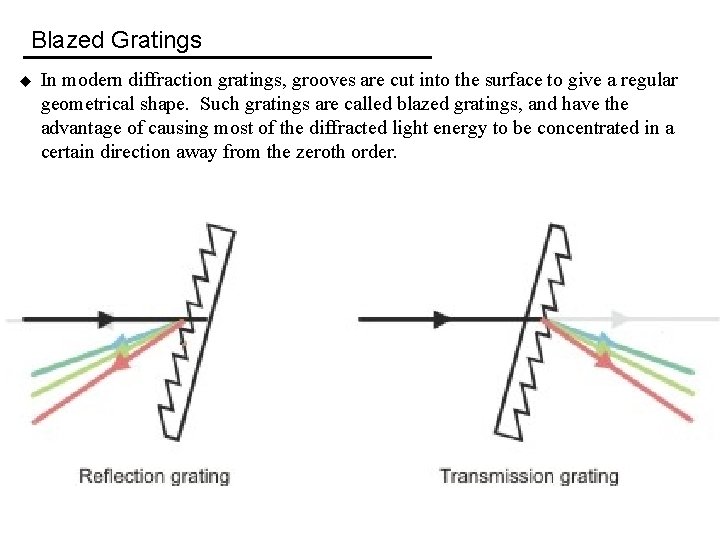 Learning Objectives u Spectrometers or Spectrographs objective prism