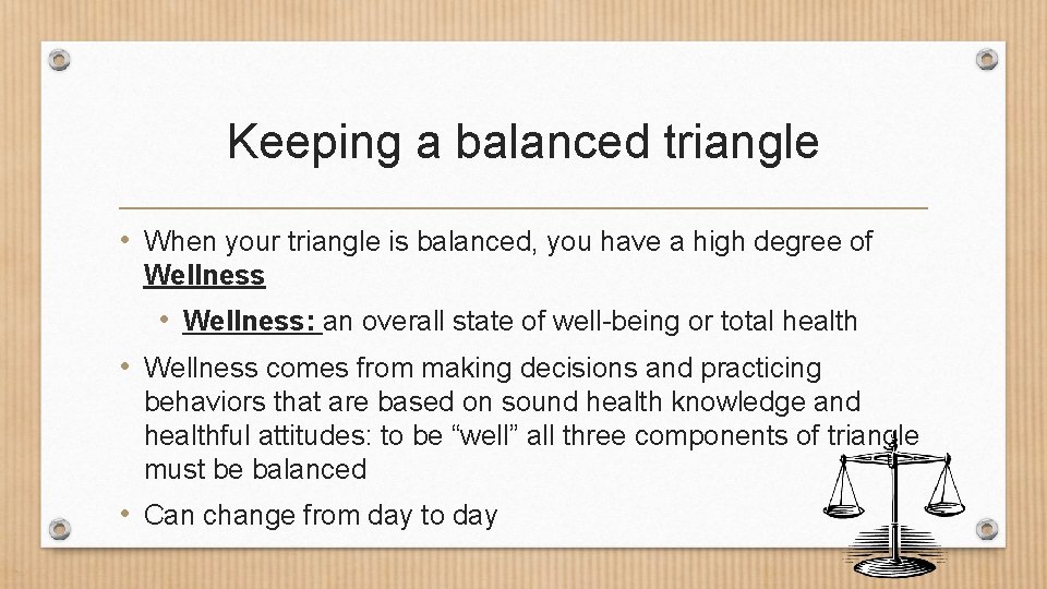 Chapter 1 Understanding Health What does it mean