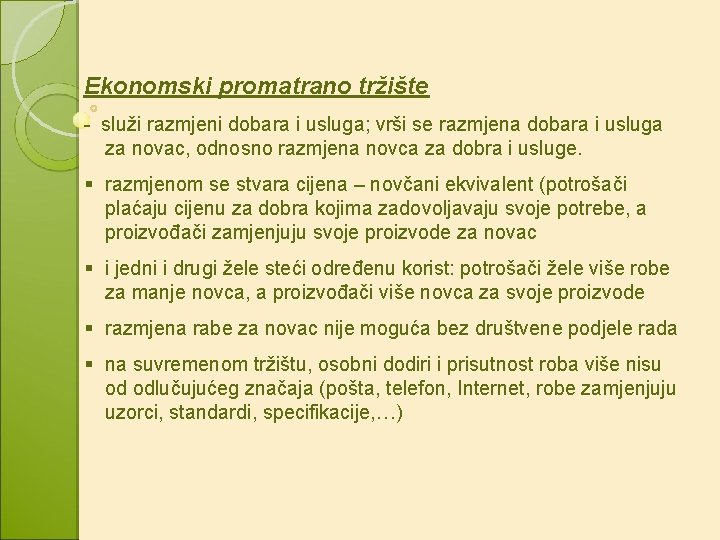 Trite i distribucija poljoprivredno prehrambenih proizvoda Prof dr