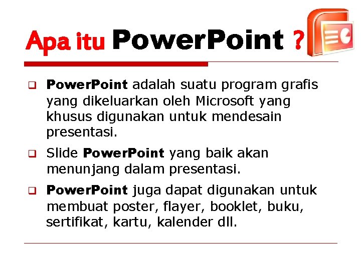 Teknik Pembuatan Powerpoint Power Point Dr Idat Galih