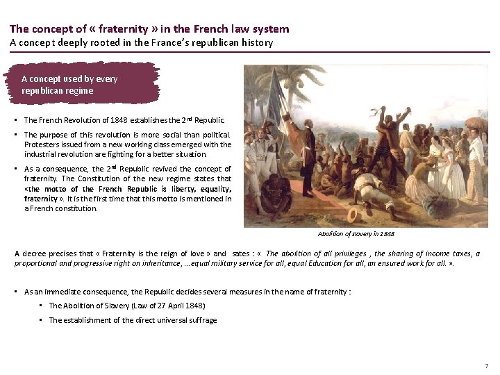The Concept of Fraternity in the French Law