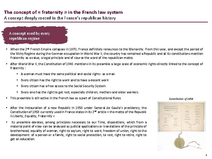 The Concept of Fraternity in the French Law