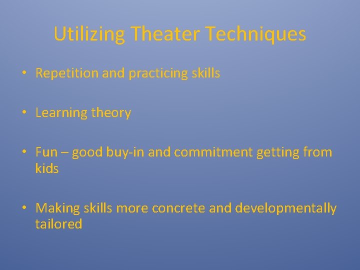 Using Childrens Theater to Teach Dialectical Behavior TherapyBased
