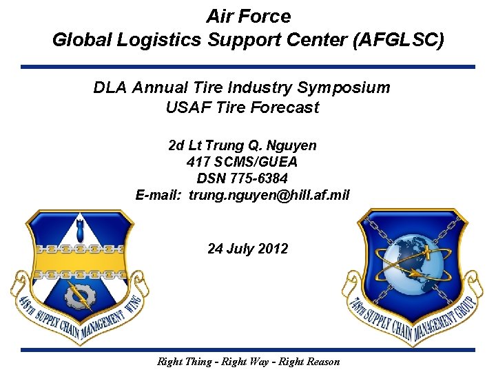 Air Force Global Logistics Support Center AFGLSC DLA