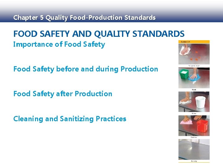 Chapter 5 Quality Food Production Standards Principles of
