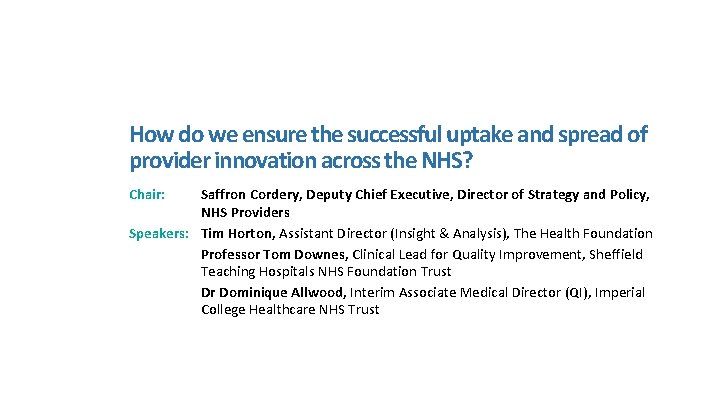 How do we ensure the successful uptake and