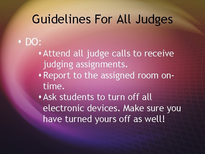 Judging 101 A Speech and Debate survival guide