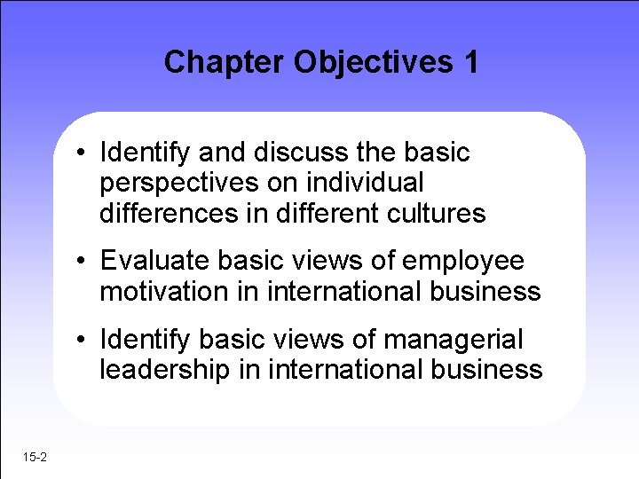leadership and employee behavior in international business 15