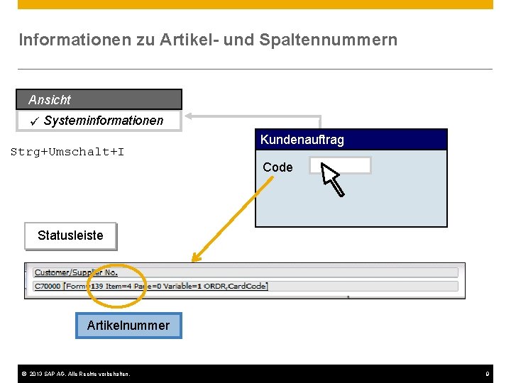 Customizing Tools Abfragen SAP Business One Release 9