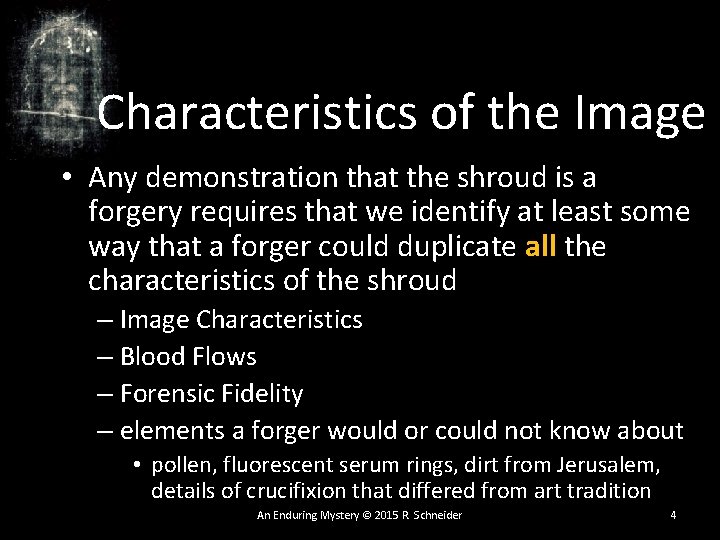 The Shroud of Turin an Enduring Mystery Part