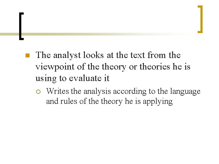 Qualitative text analysis Why do qualitative text analysis