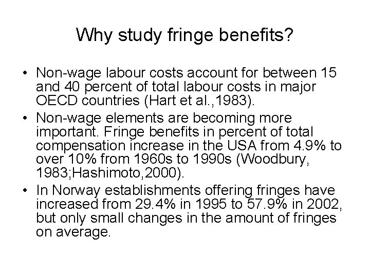 Using linked employeremployee data to analyse fringe benefits