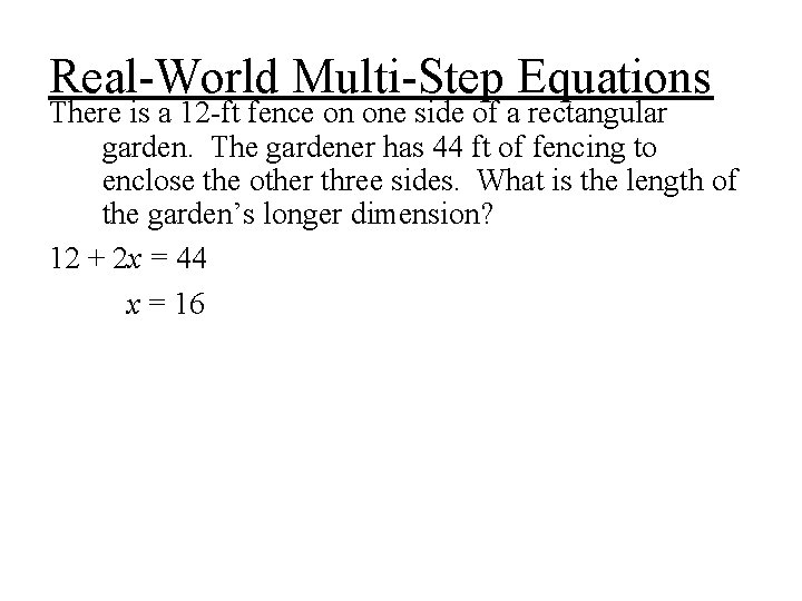 How To Solve Real World Multi Step Equations - Tessshebaylo