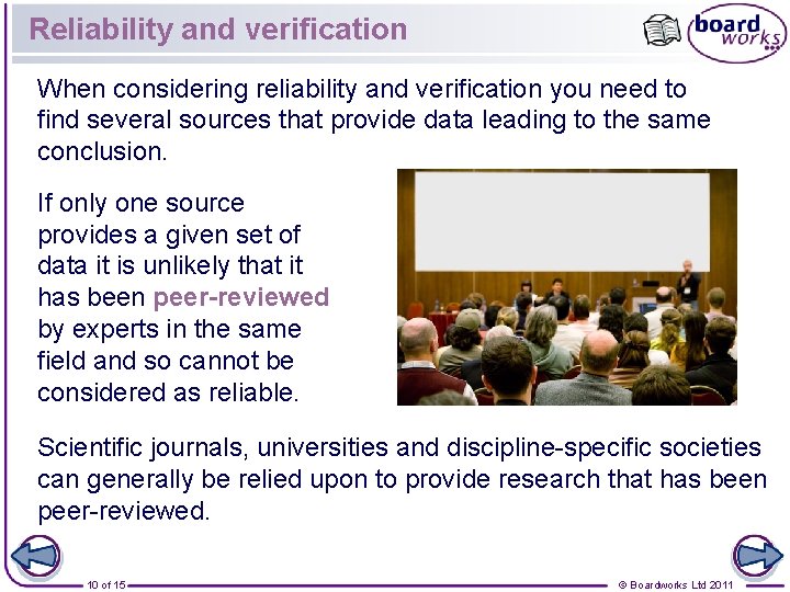 Research and Secondary Data 1 of 15 Boardworks